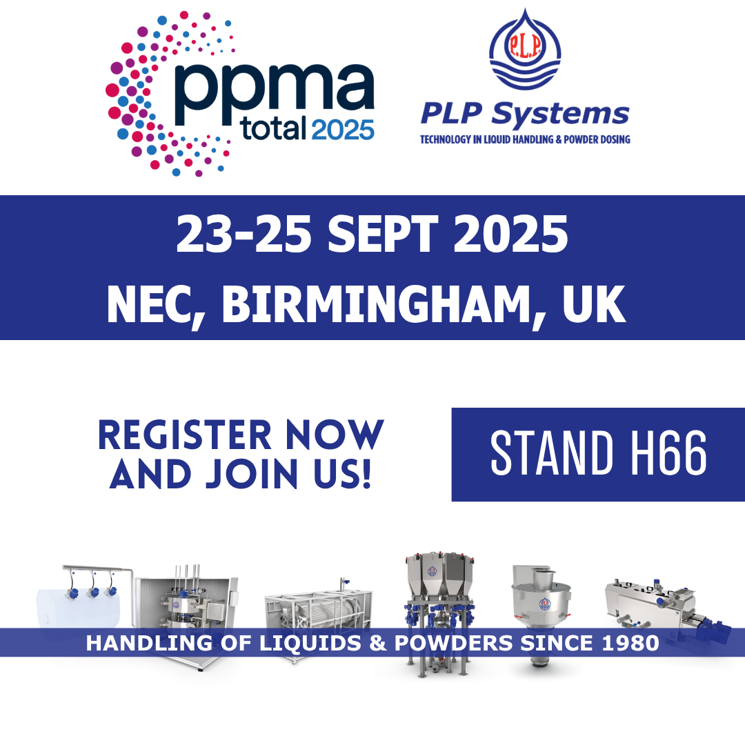 PLP SYSTEMS AT PPMA TOTAL SHOW 2025 - STAND H66 | Derwent James Ltd